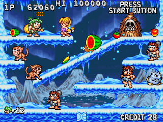 Joe & Mac Returns — jeu vidéo Arcade • Emu Nova